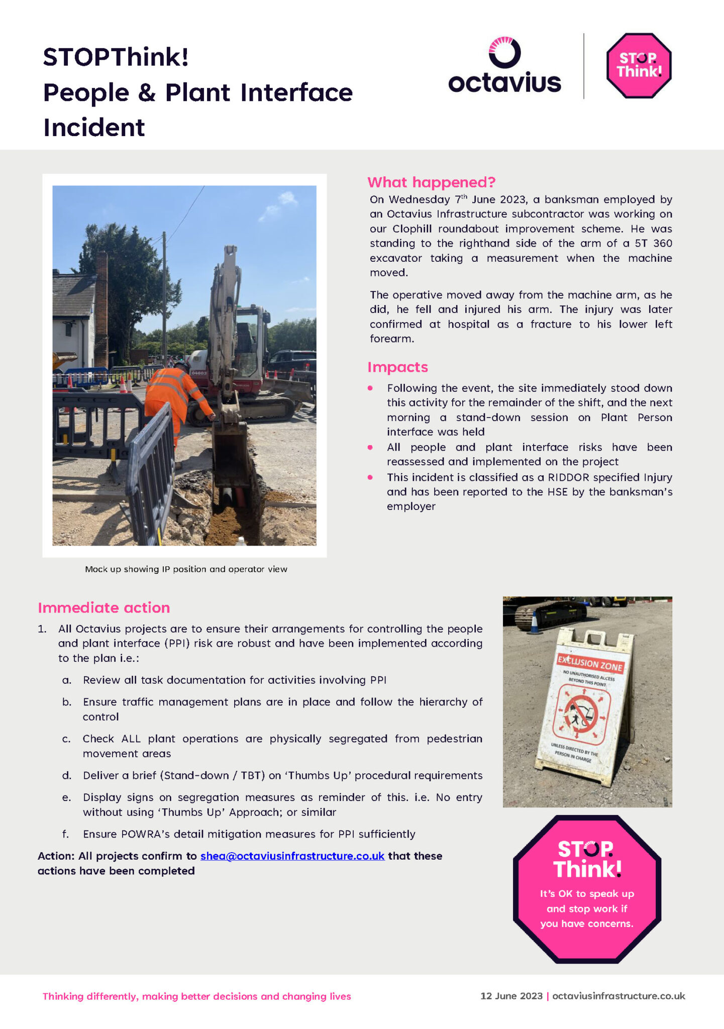 People plant interface - StopThink!