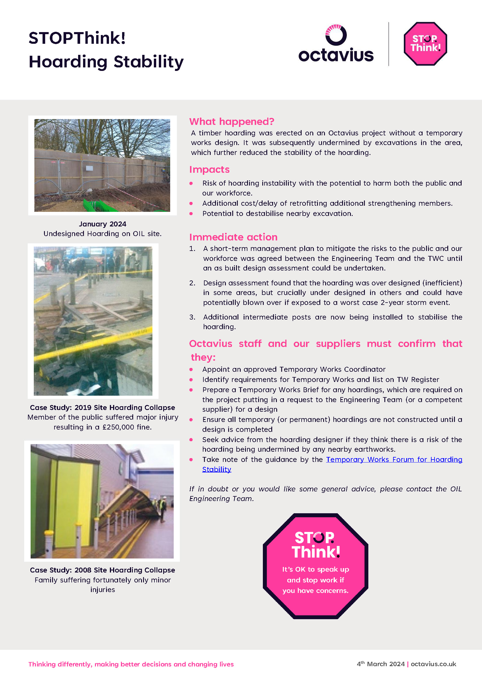 Hoarding stability - StopThink!